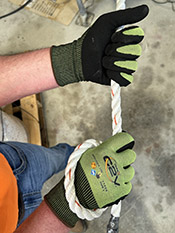 Safety Products Inc - OMNI-X 1132G, Black Sandy Foam Nitrile Palm Coated, 18 Gauge, Cut Level A5