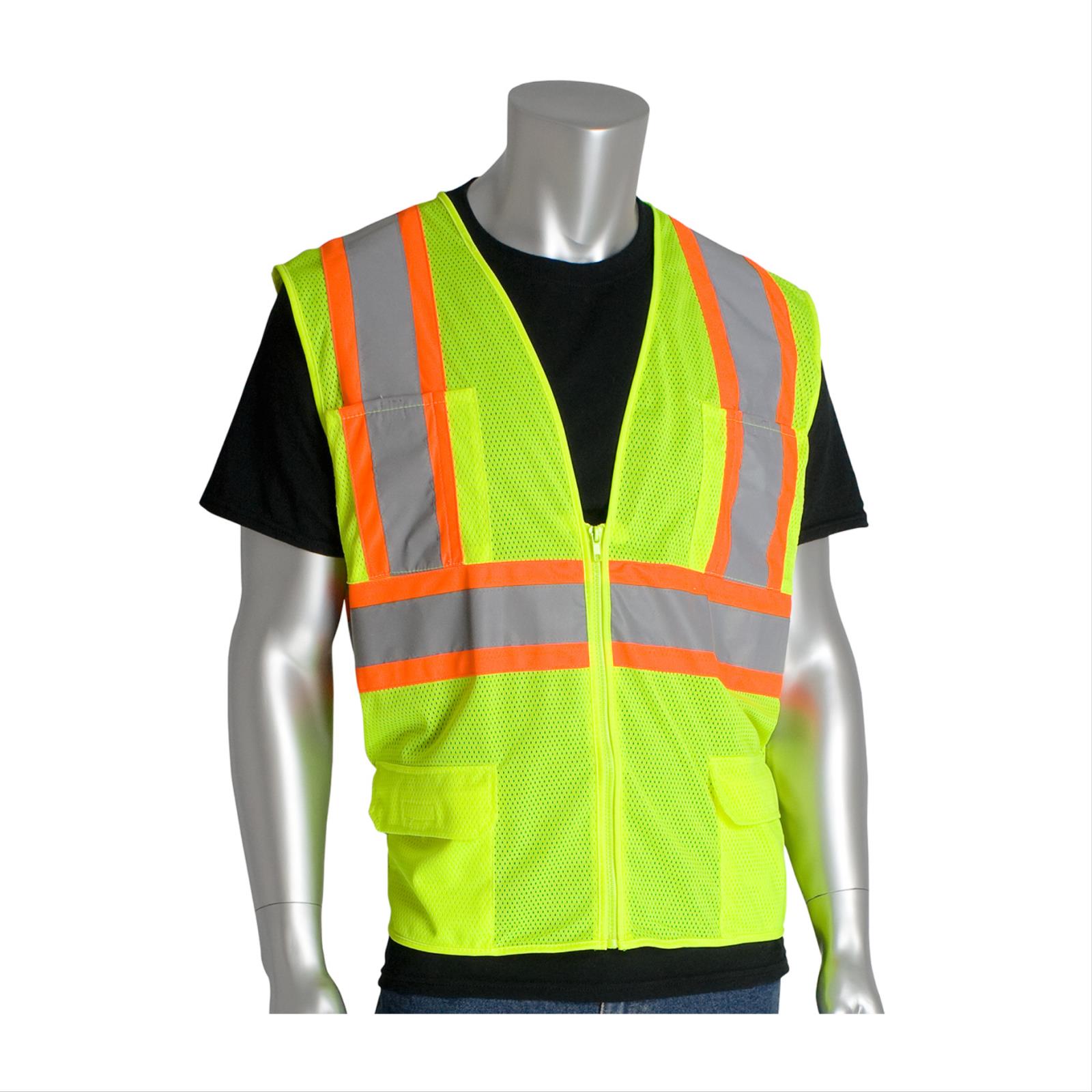 Safety Products Inc - Two-Tone Six Pocket Safety Vest, Class 2 Type R