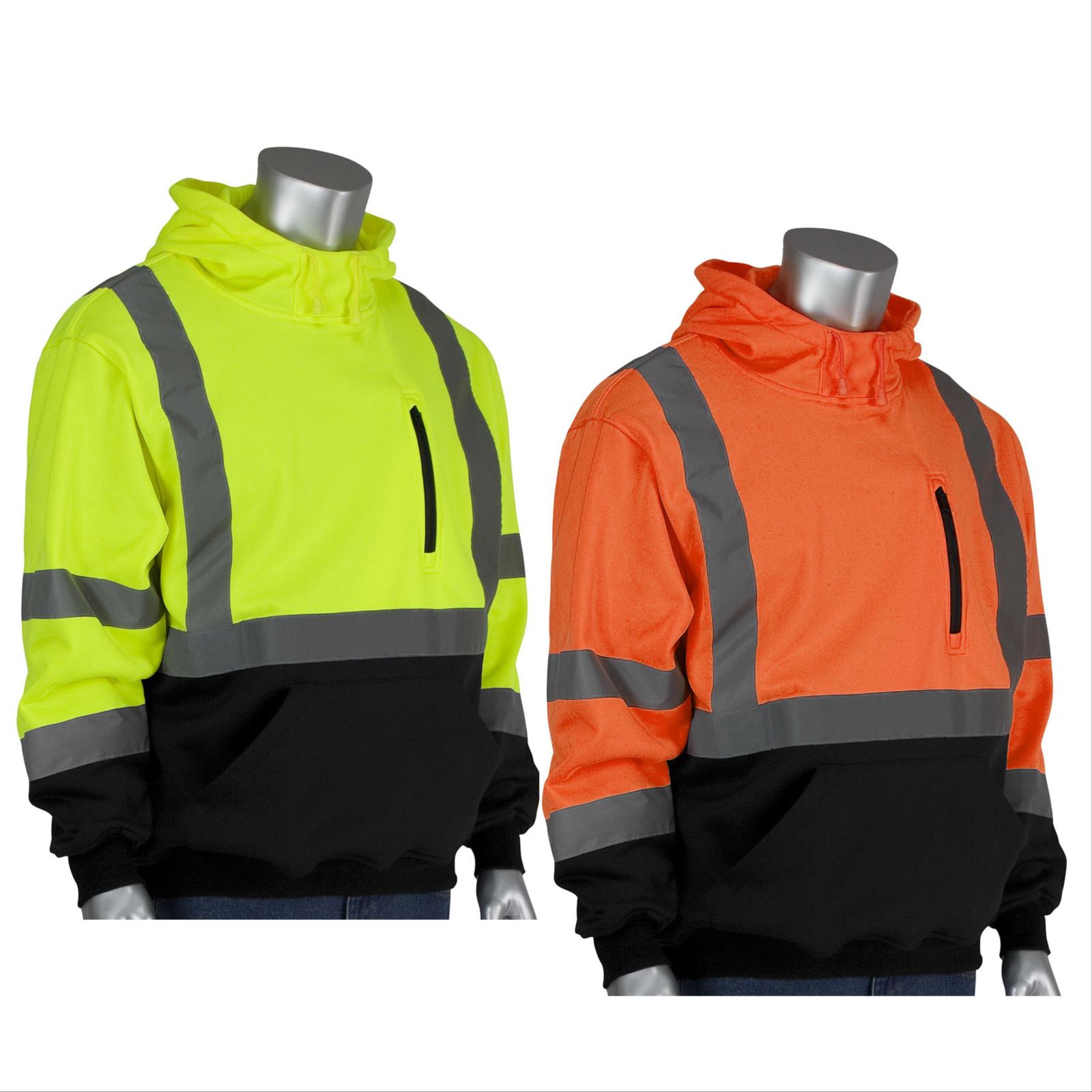 Safety Products Inc - Hooded Pullover Sweatshirt with Black Bottom ...