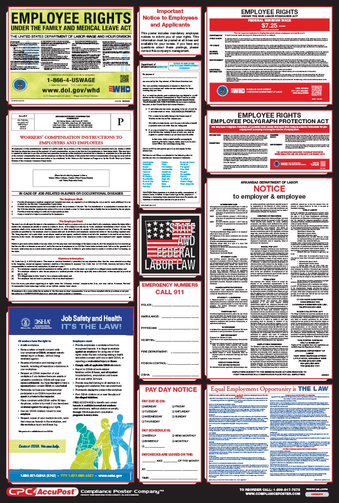 Safety Products Inc - All-On-One™ Labor Law Poster