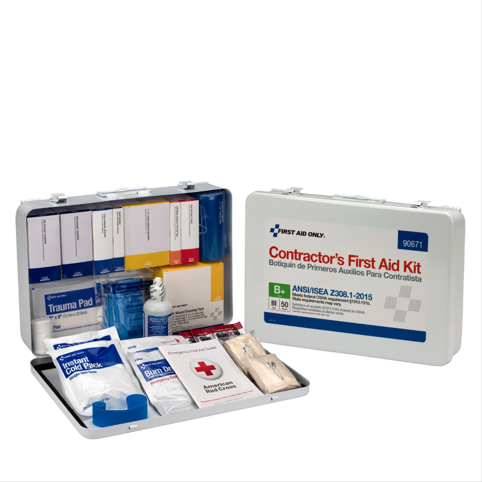 Safety Products Inc - First Aid Only® ANSI B+, 50 Person First Aid Kit ...
