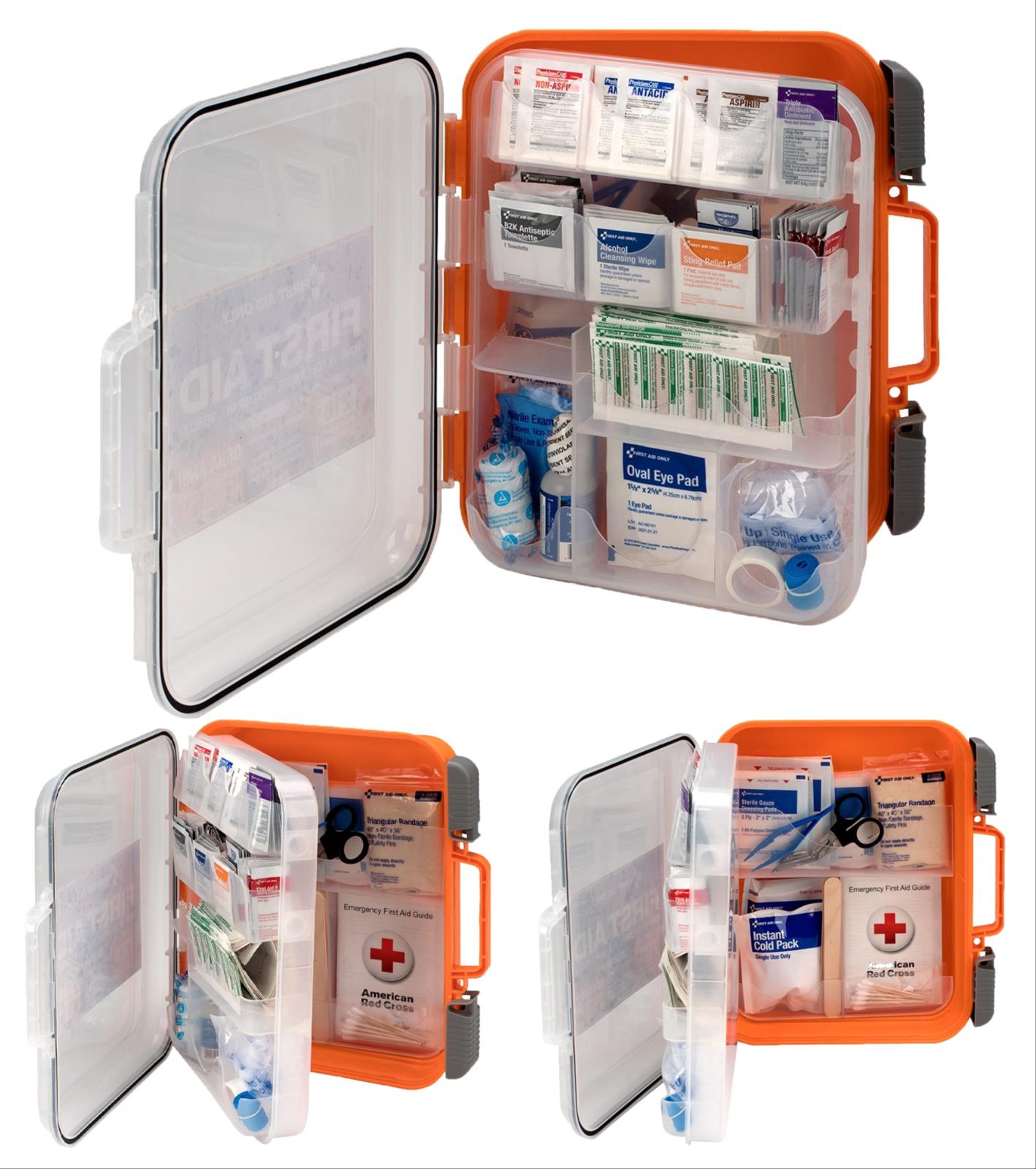 Safety Products Inc - 50 Person ANSI A+ 216 Piece First Aid Kit, Plastic
