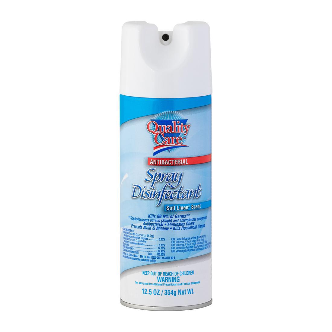 Safety Products Inc - Quality Care Spray Disinfectant, Soft Linen Scent