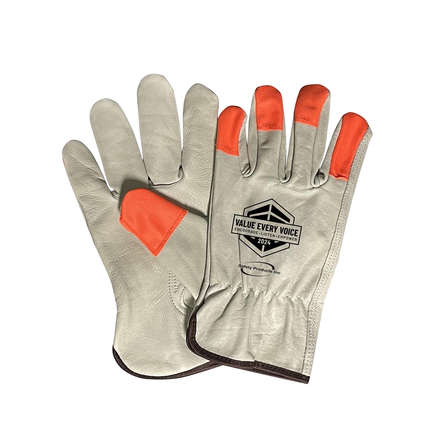 Safety Products Inc - High Visibility Cowhide Drivers Gloves