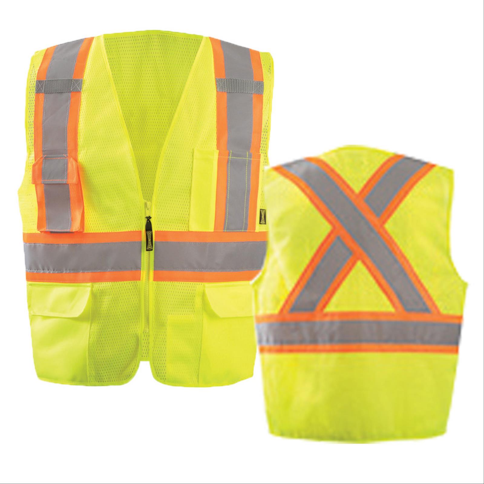 Safety Products Inc - Two-Tone Surveyor X-Back Vest, Class 2 Type R