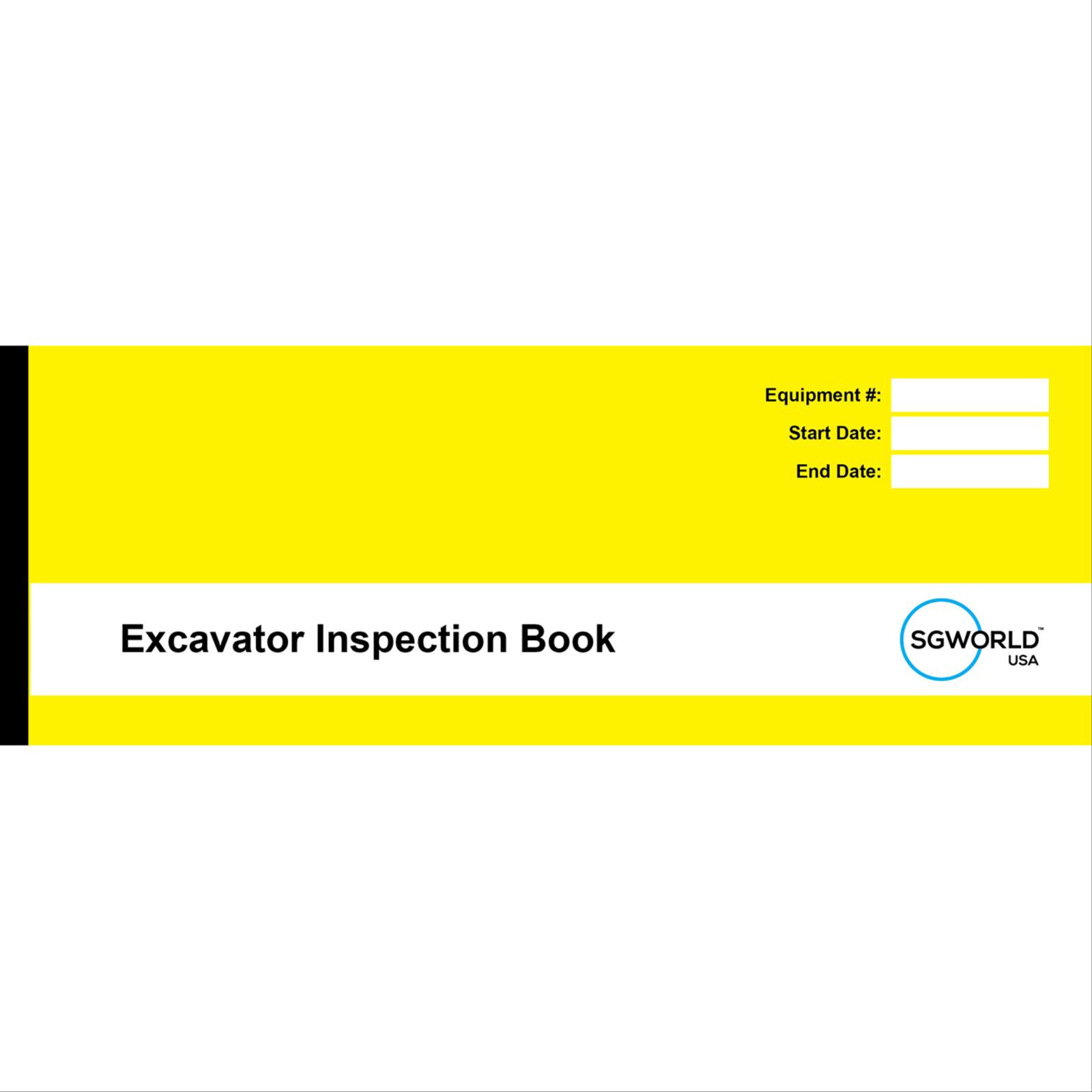 Safety Products Inc - Excavator Inspection Checklist Solution