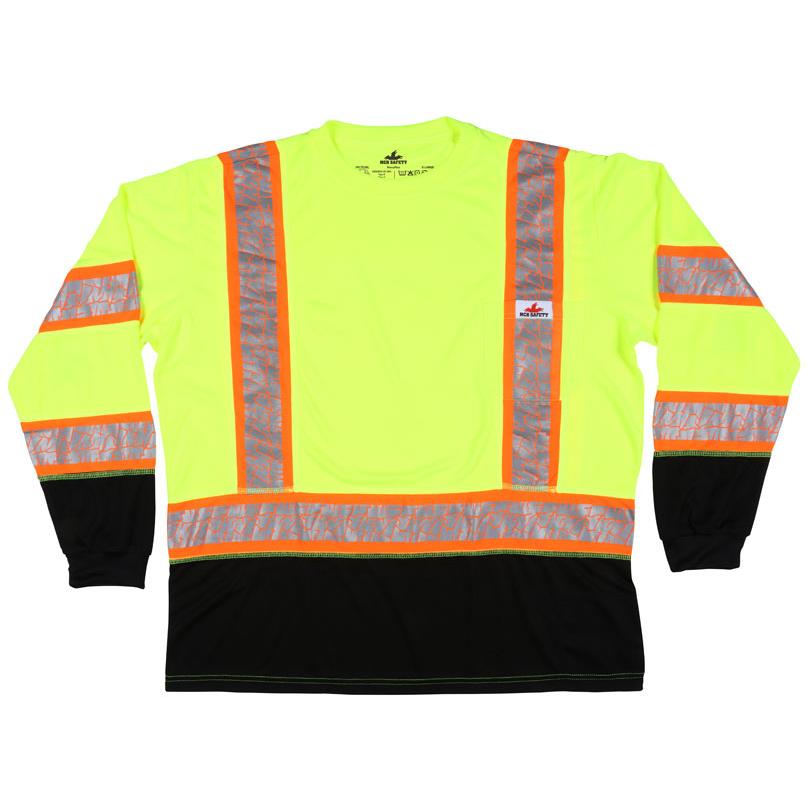 Safety Products Inc - Long Sleeve T-Shirt, Polyester Birdseye Mesh ...