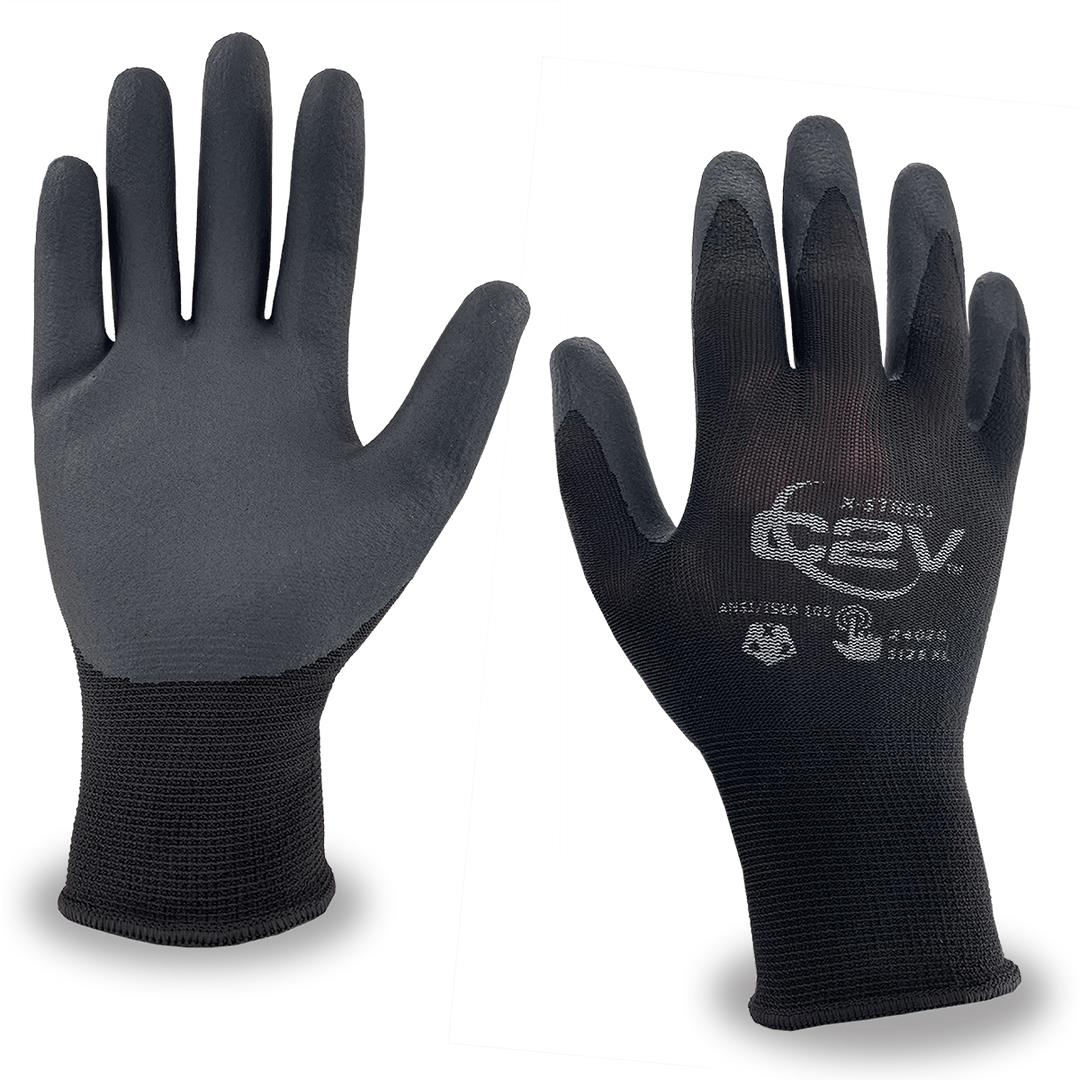 Safety Products Inc - X-STRESS 2402G, Foam Nitrile Palm Coating, 13 Gauge