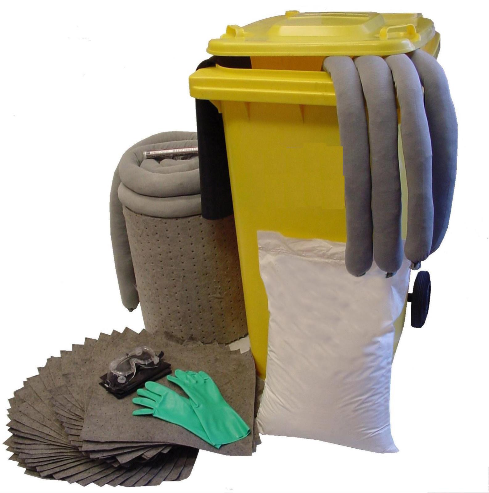 Safety Products Inc - 64 Gallon Mobile Spill Kit, Wheeled