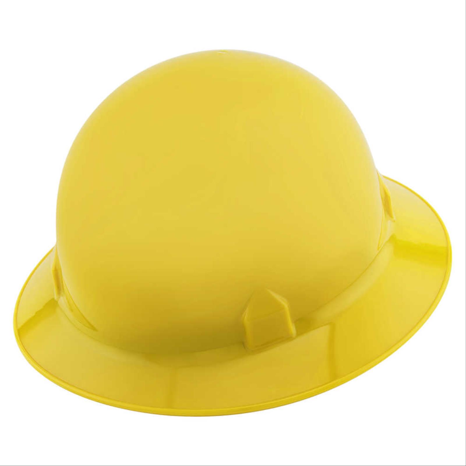 Safety Products Inc - BLOCKHEAD YELLOW FULL BRIM HARD HAT W/ RATCHET ...