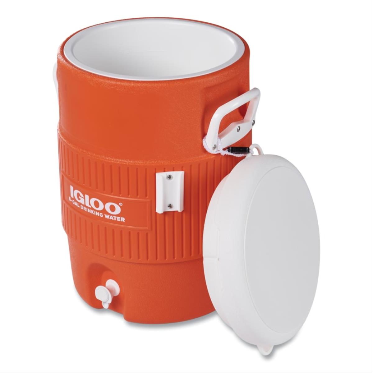 Safety Products Inc - 5 GALLON IGLOO ORANGE SCREW TOP COOLER W/ CUP DIS ...