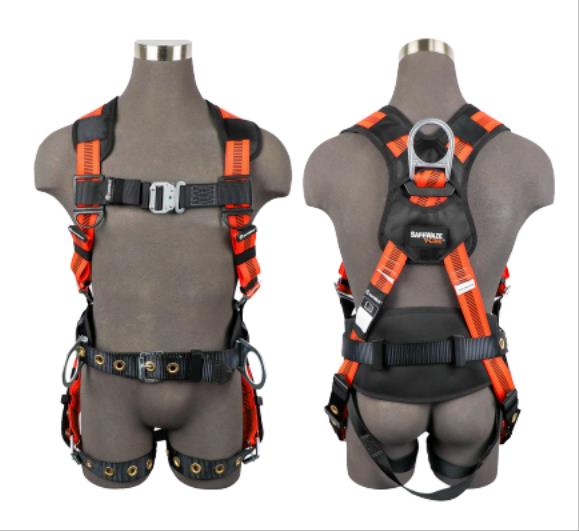 Safety Products Inc - SM VLINE CONST HARNESS 3D QC CHEST TB LEGS