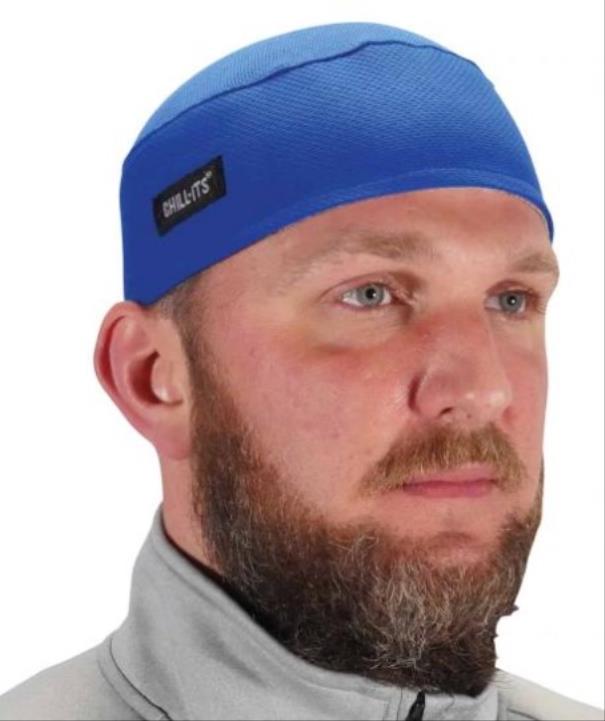 Safety Products Inc - CHILL-ITS 6630 HIGH PERFORMANC SKULL CAP - BLUE ...
