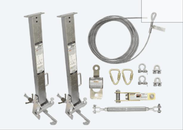 Safety Products Inc - STEELGRIP TEMPORARY CABLE HLL STANCHIONS 24" BEAM ...