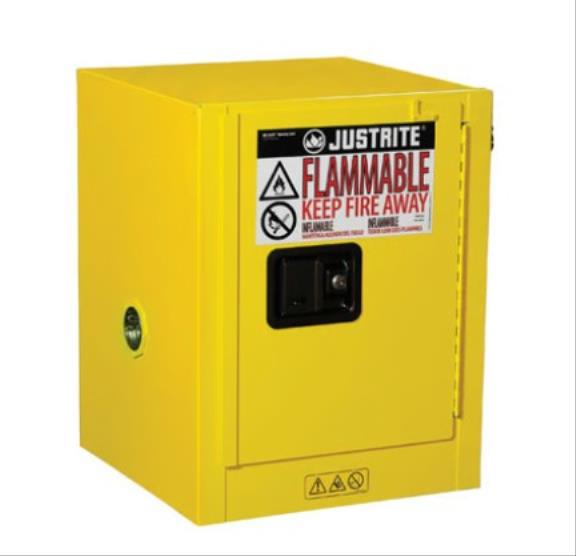 Safety Products Inc - JUSTRITE 4 GAL CABINET MANUAL 1 DOOR W/ SURE GRIP ...