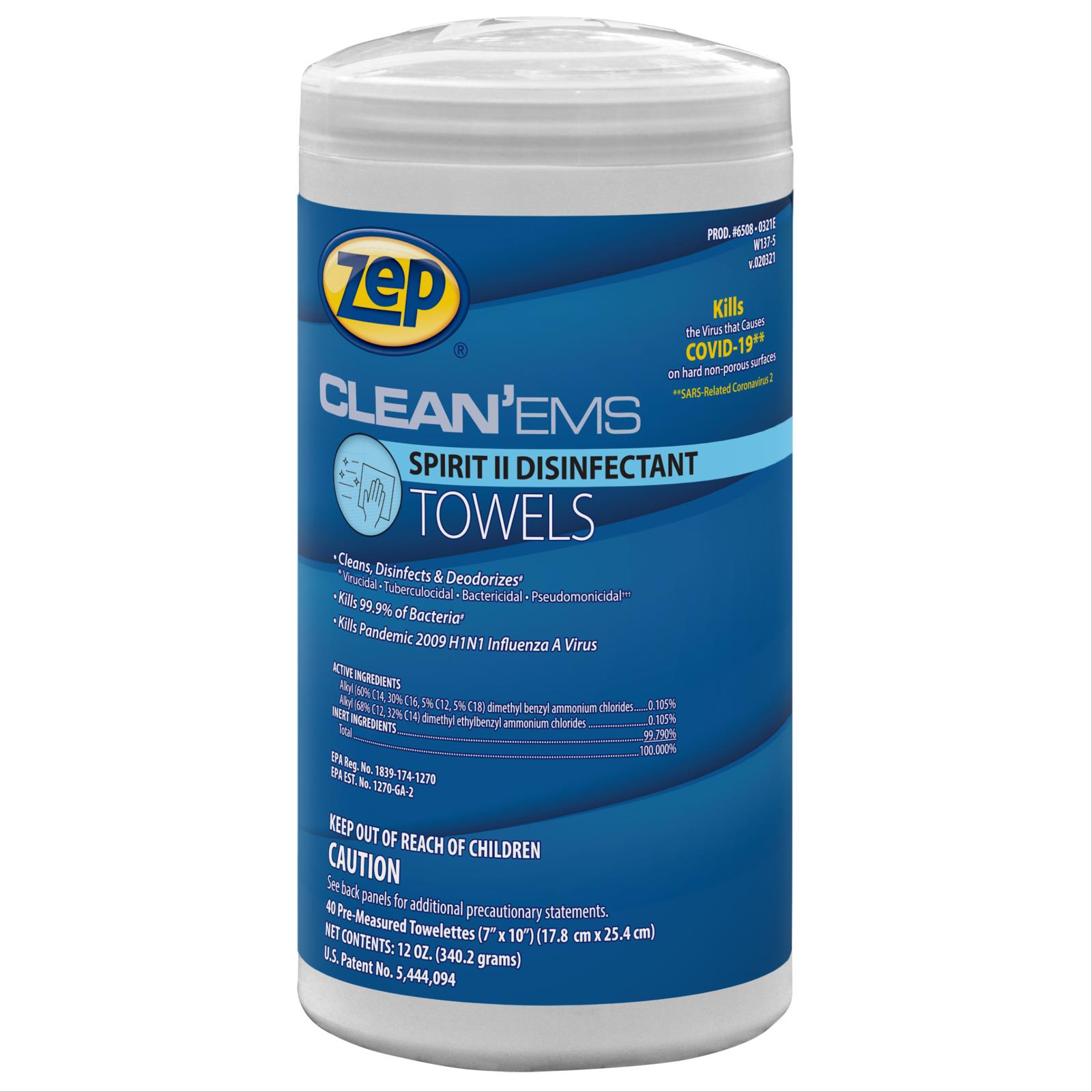 Safety Products Inc - Zep Professional® Clean'ems Spirit II ...
