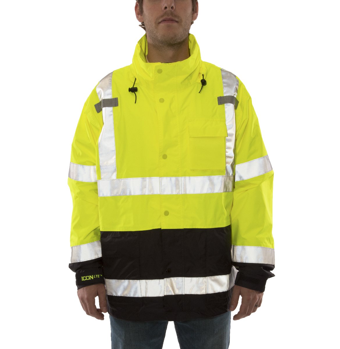 Safety Products Inc - ICON LTE™ Hi-Visibility Black Bottom Jacket ...