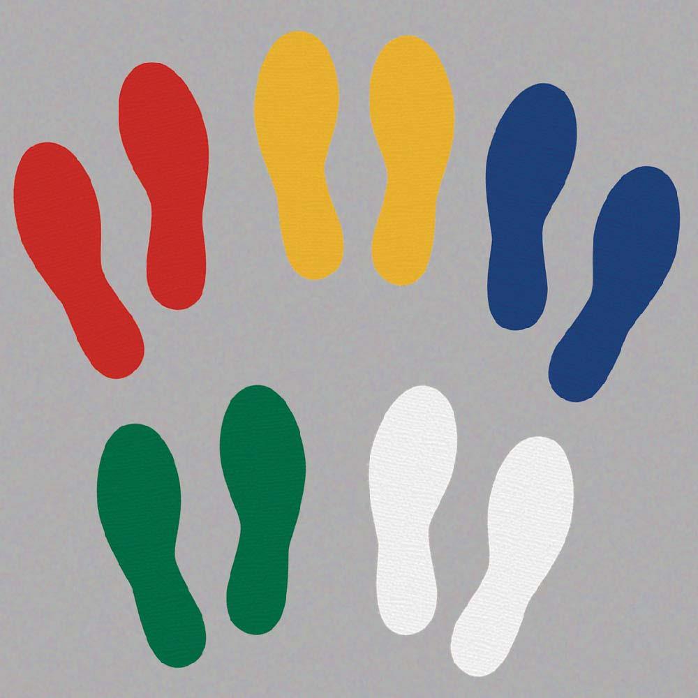 Safety Products Inc - Footprint, Traffic Directing Decals, 50 mil