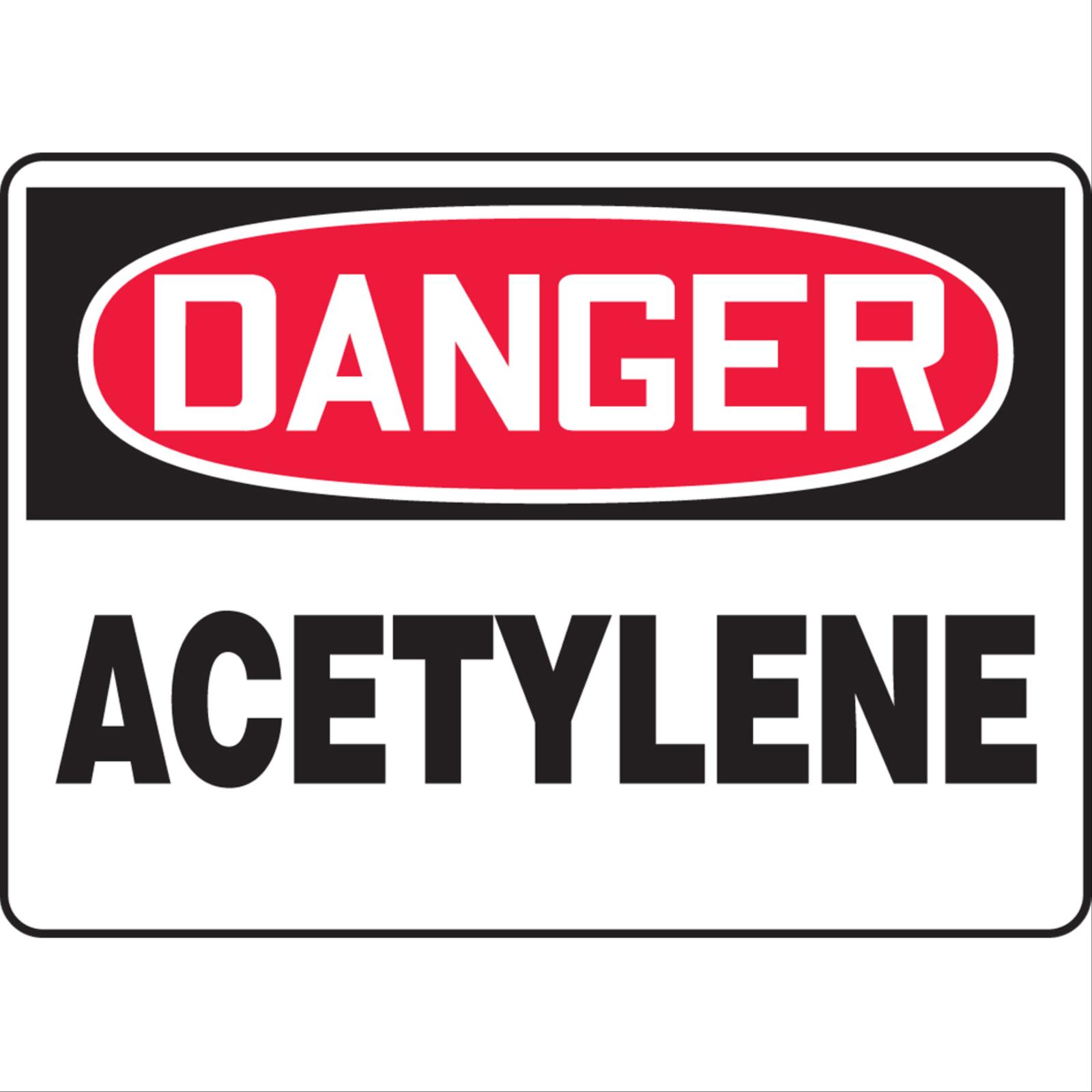 Safety Products Inc - Danger Acetylene Signs