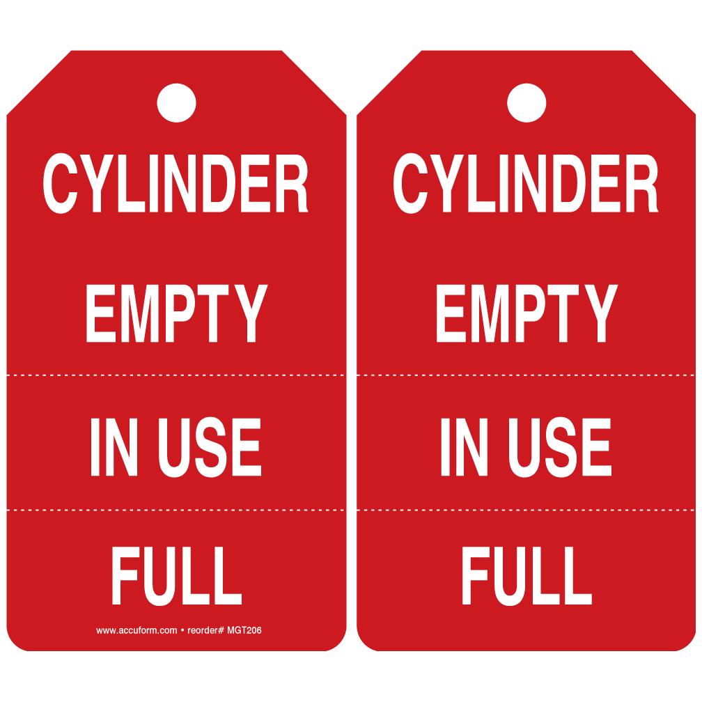 Safety Products Inc - Cylinder Status Safety Tag