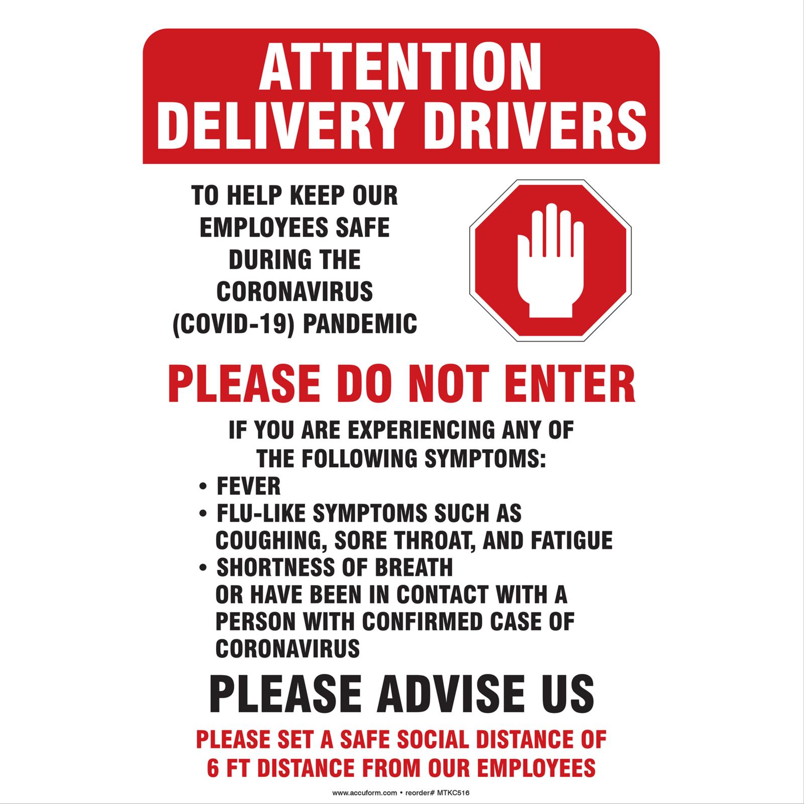 Safety Products Inc - COVID-19 Safety Signs