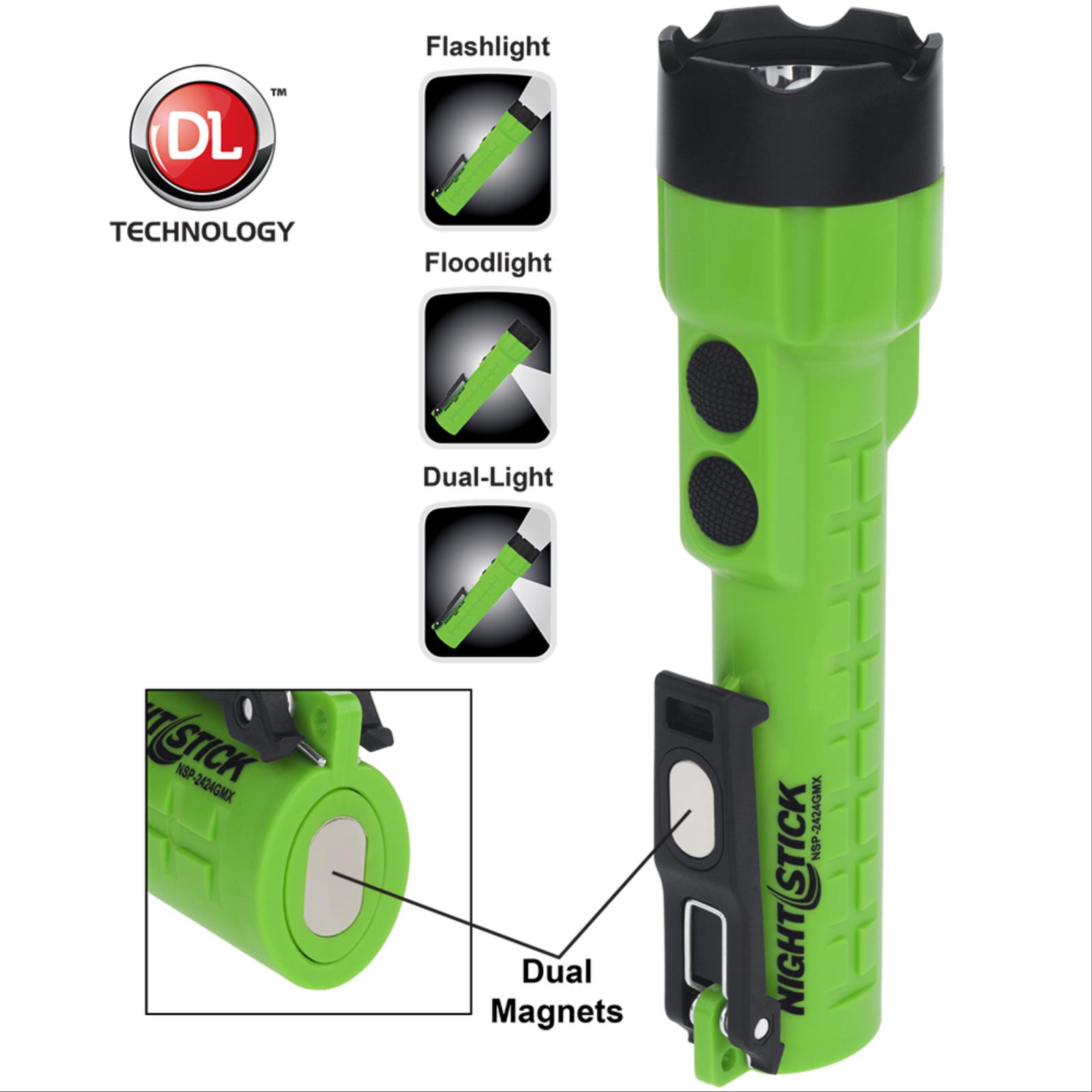 Safety Products Inc - Nightstick Dual-Light™ Flashlight w/Dual Magnets