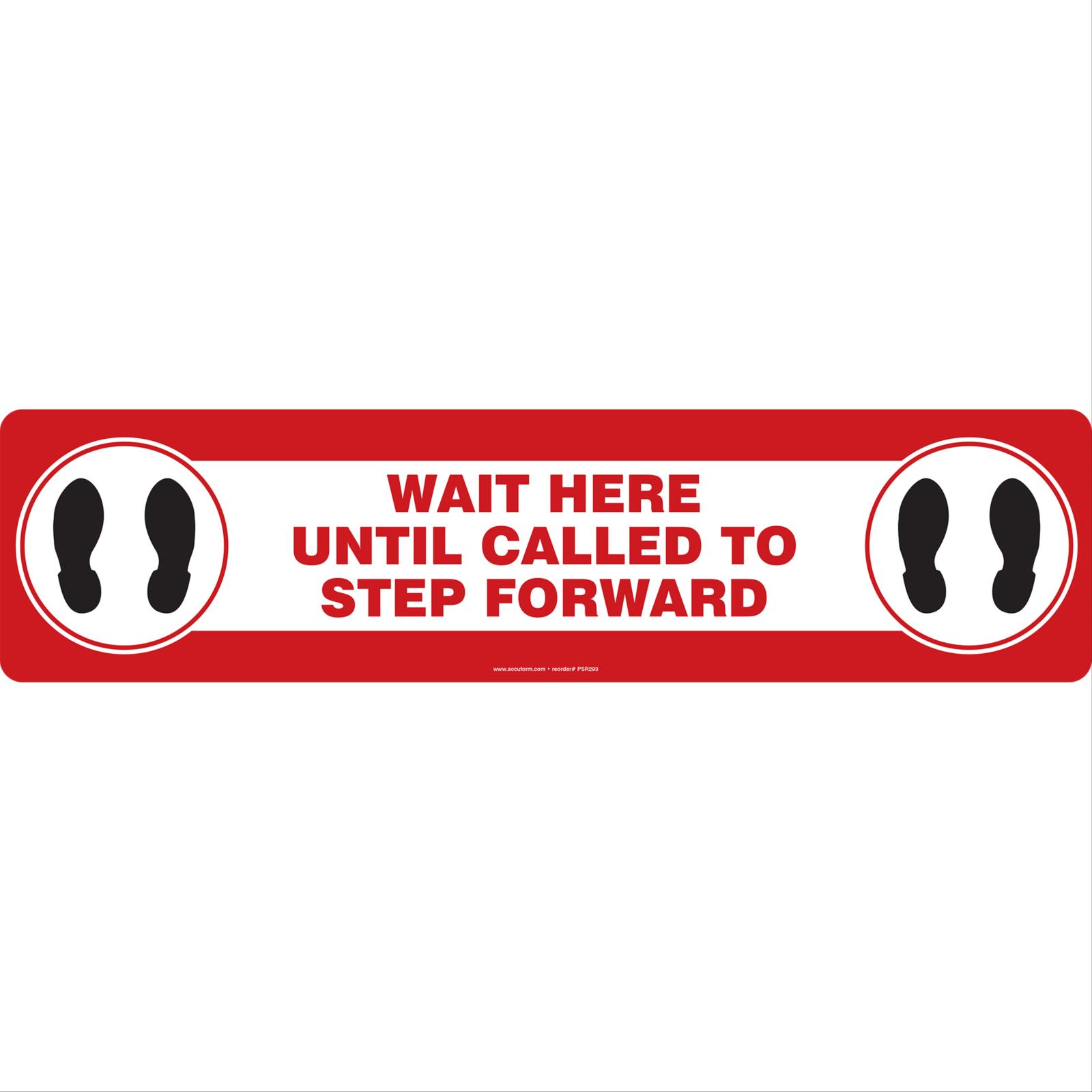 Safety Products Inc - COVID-19 Wait Here Until Called To Step Forward ...