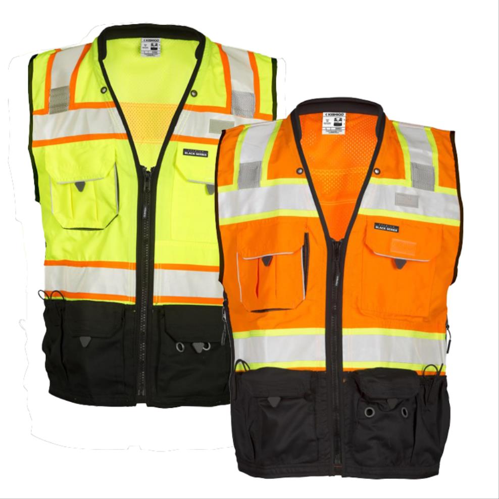 Safety Products Inc - Premium Black Series® Surveyor's Vest, Class 2 ...