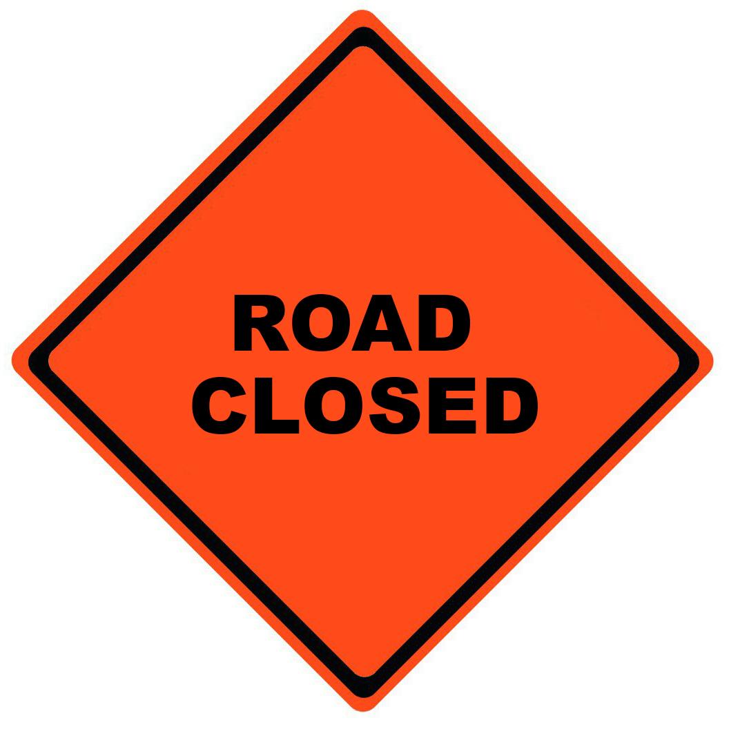 Safety Products Inc - Road Closed Roll Up Work Zone Signs