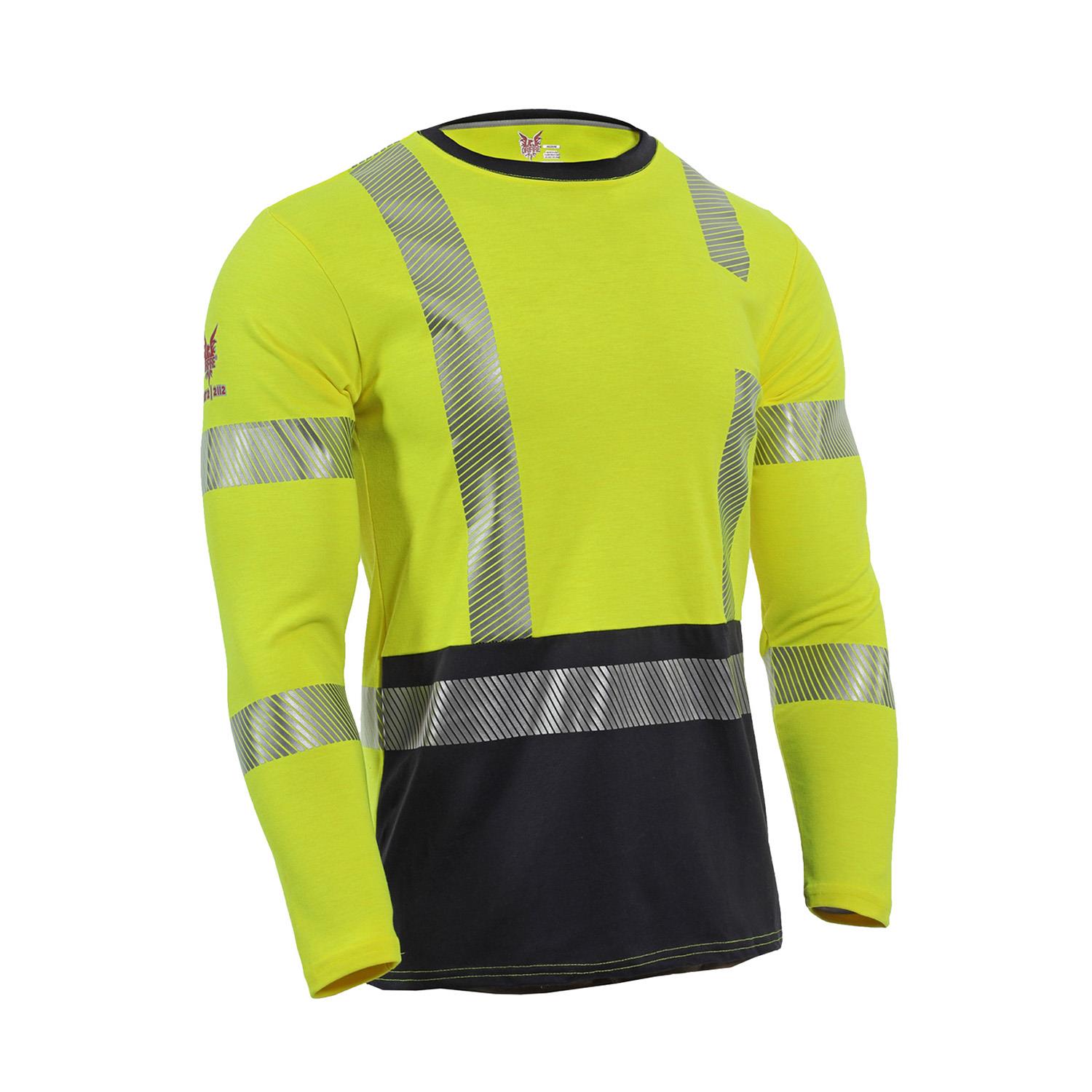 Safety Products Inc - DRIFIRE® Hi-Vis Long Sleeve Hybrid T-Shirt, Flame ...