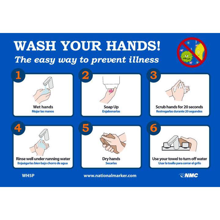 Safety Products Inc - COVID-19 Wash Your Hands Sign